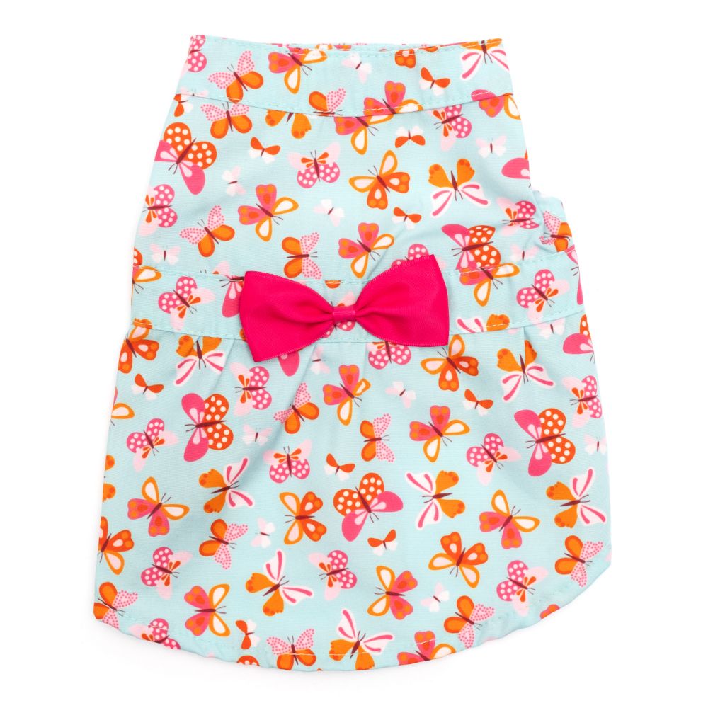Blue Butterfly Dress- Posh Puppy Boutique
