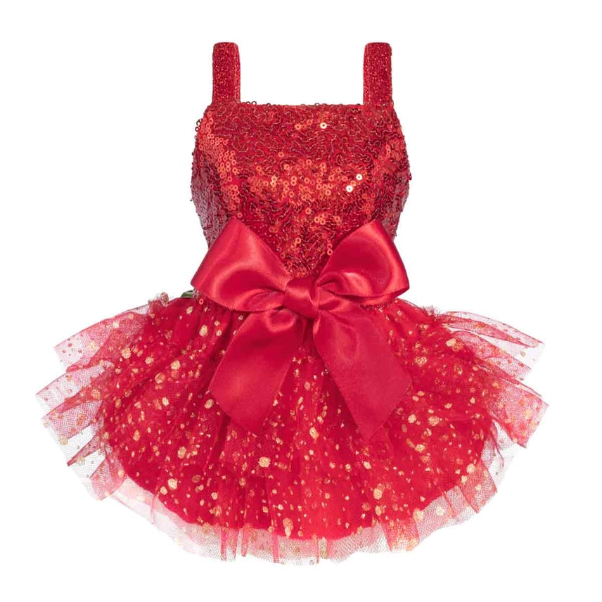 Sparkly Sequin Dog Tutu Dress in Red – Posh Puppy Boutique USA | Luxury ...