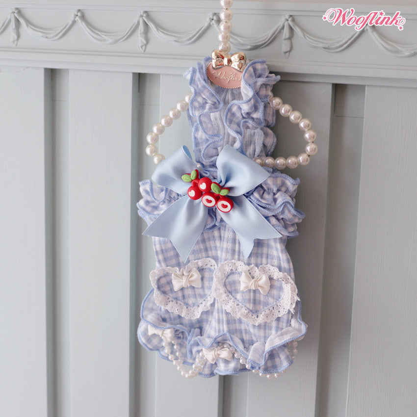 Wooflink Cutie Honey Top in Blue Posh Puppy Boutique