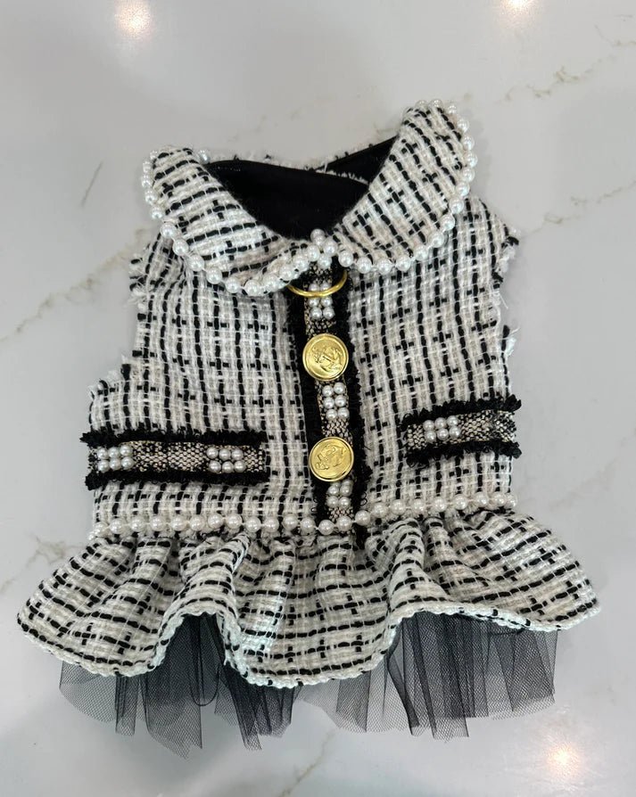 Country Club Black/White Tweed – Posh Puppy Boutique USA | Luxury Dog ...