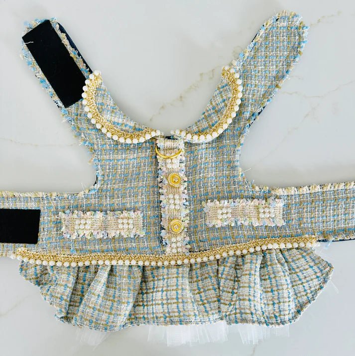Country Club Blue Tweed - Posh Puppy Boutique
