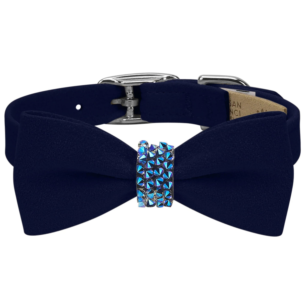 Susan Lanci Midnight Puparoxy Indigo Bow Tie Collar - Posh Puppy Boutique