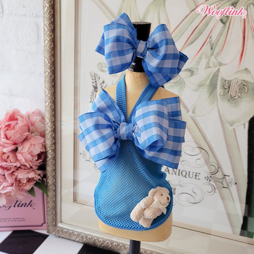 Wooflink Give Me A Hug Please Top in Blue – Posh Puppy Boutique USA ...