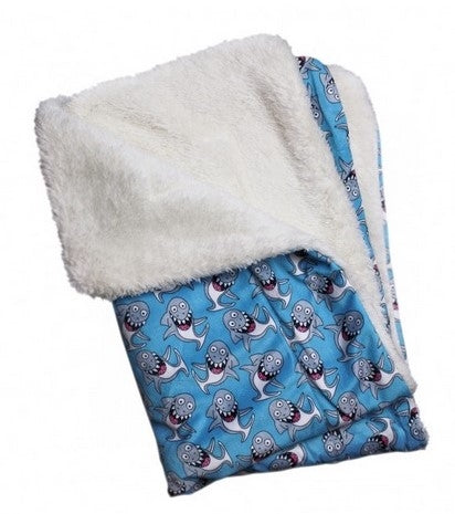 Ultra Soft Minky Silly Sharks Pajamas & Matching Blanket - Posh Puppy ...